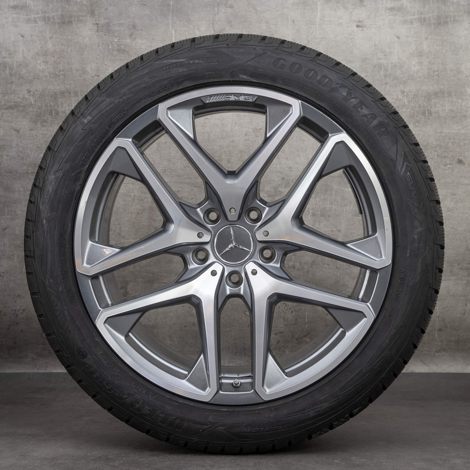 Originale Mercedes Benz G-Klasse G63 AMG vinterhjul 21 tommers W463A W465 felger A4634011900 ...