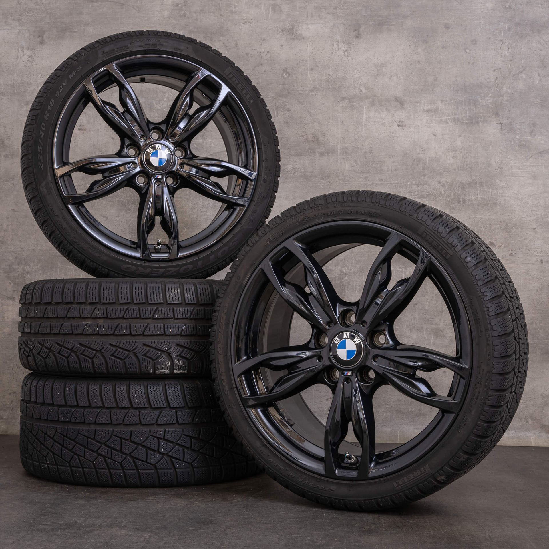 Original BMW 1-serie 2-serie vinterhjul 18 tum F20 F21 F22 F23 fälgar ...