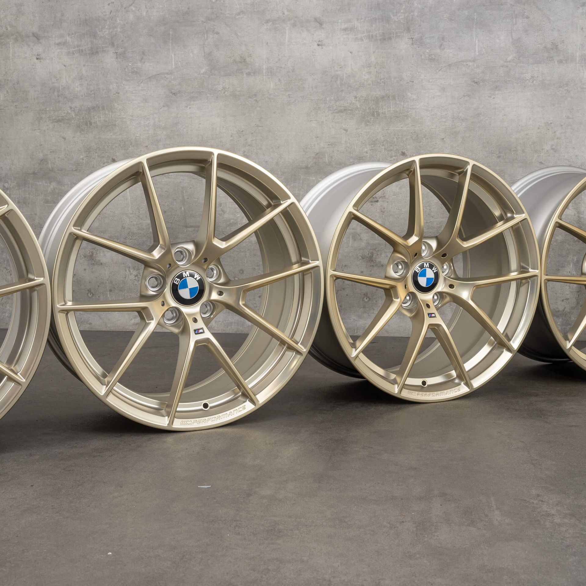 BMW 19 inch rims M2 F87 M3 F80 M4 F82 F32 Frozen Gold M763 8097287 ...