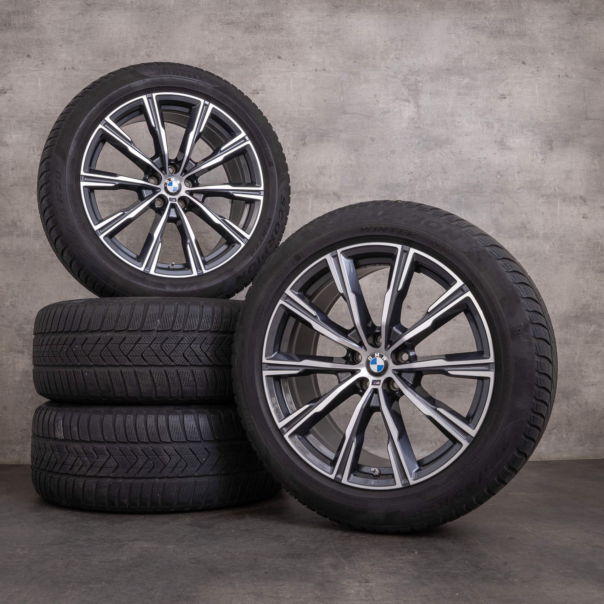 OEM BMW X5 X6 snow tire packages 20 inch G05 G06 Rims Styling 740 M ...