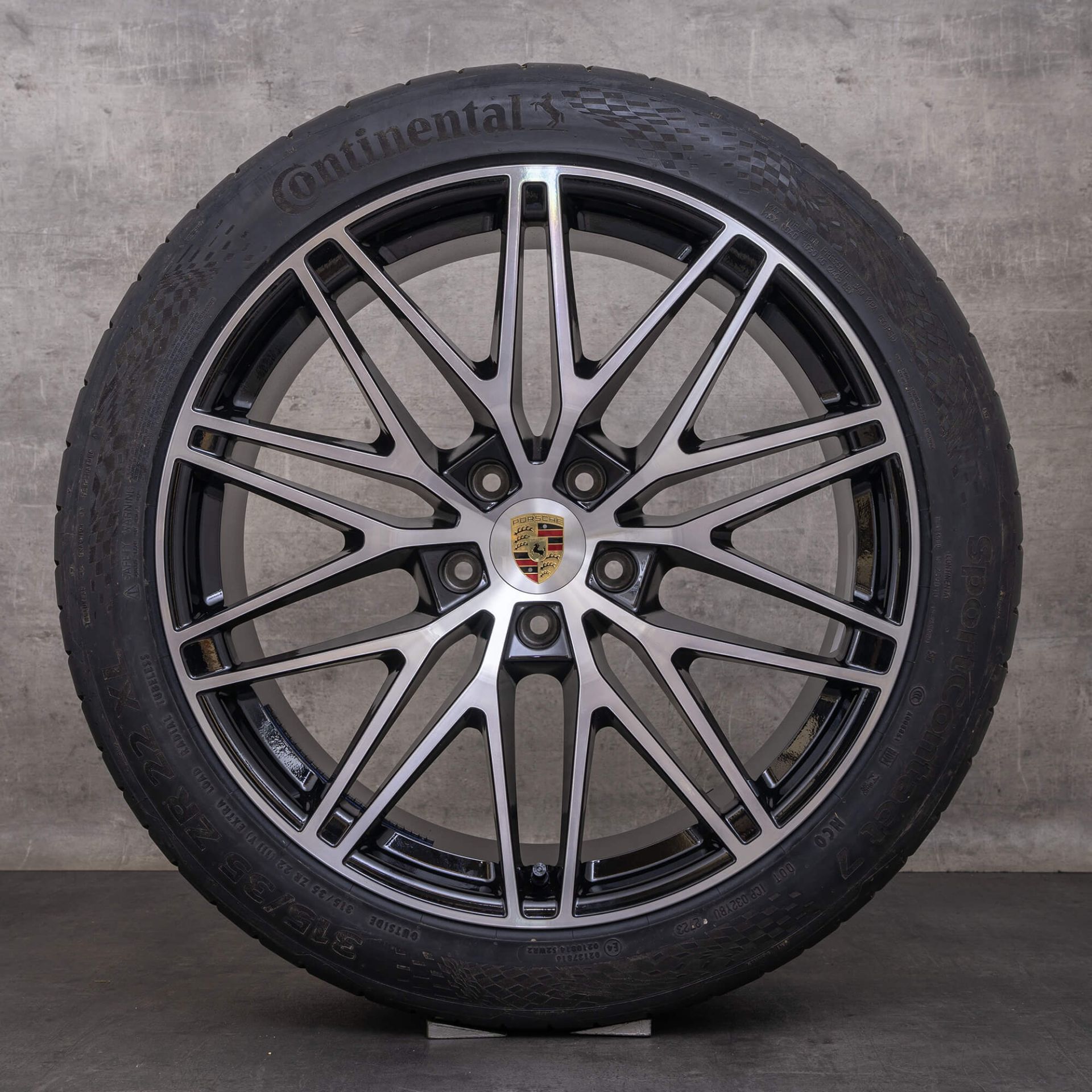 Original 22 Zoll Porsche Cayenne Sommerräder Coupe E3 9Y RS Spyder Felgen 9Y3601025BH ...