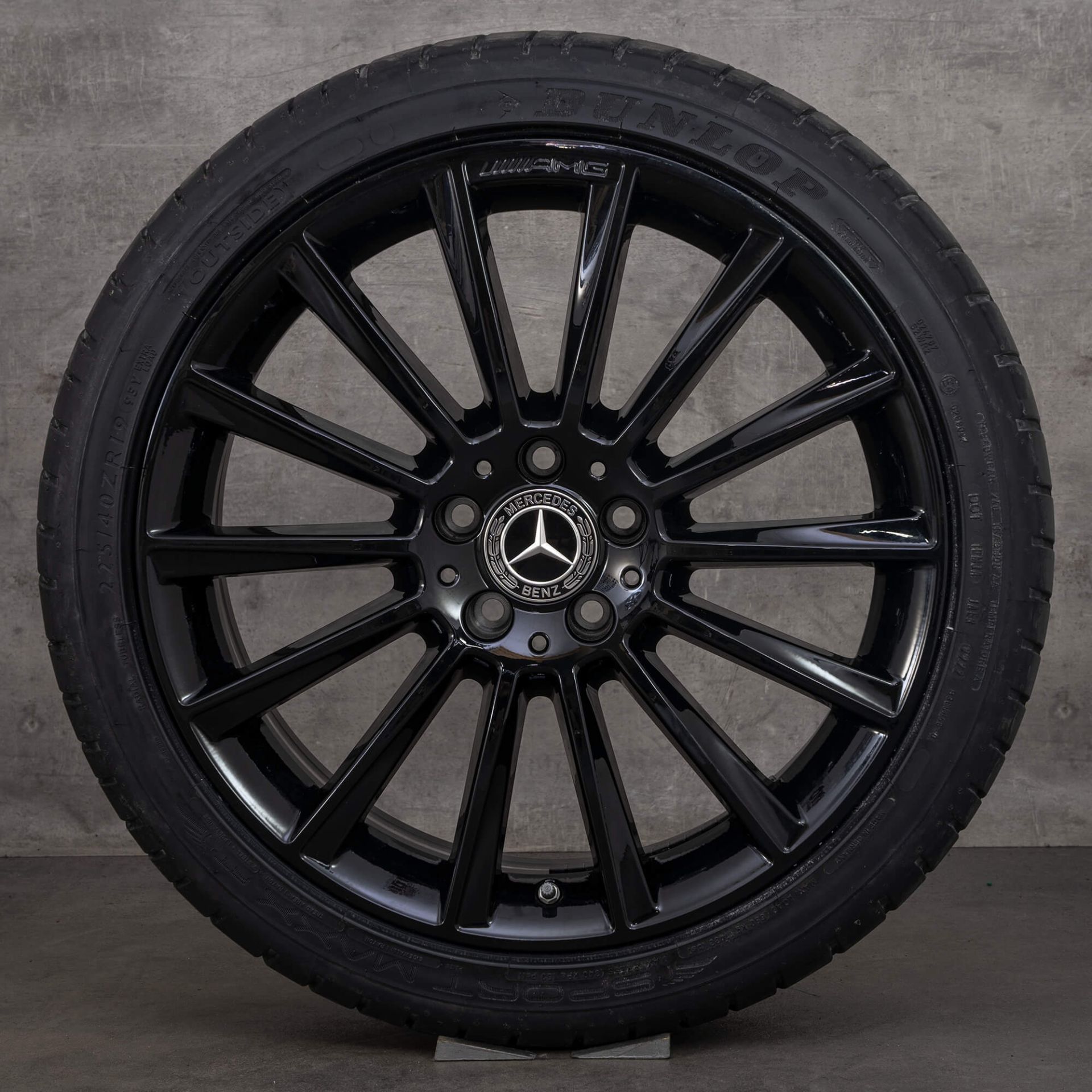 Original Mercedes Benz C-klass AMG fälgar 19 tum W205 S205 C205 A205 ...