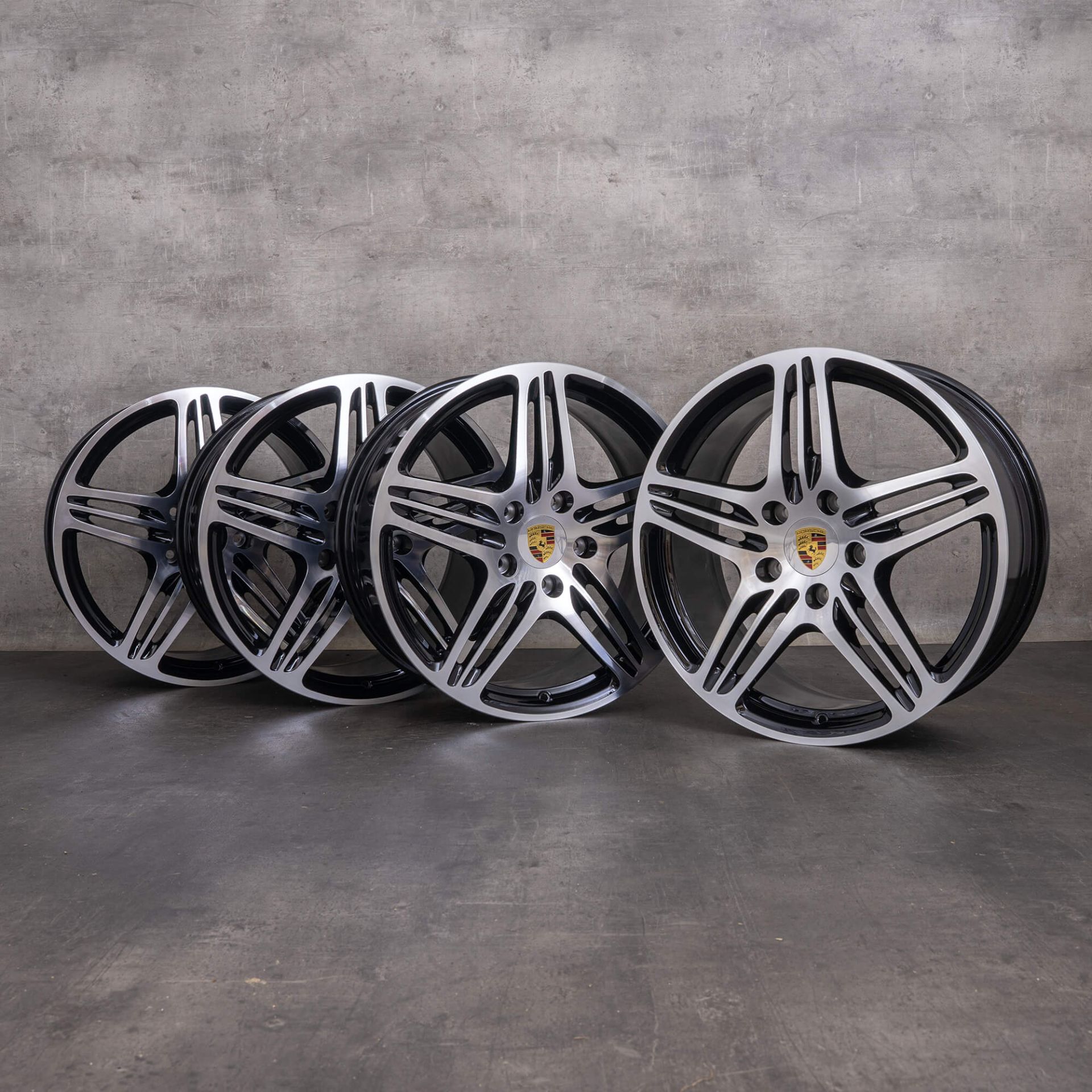 OEM Porsche 911 Rims 19 inch 997 Turbo & S 99736215605 99736216202 ...
