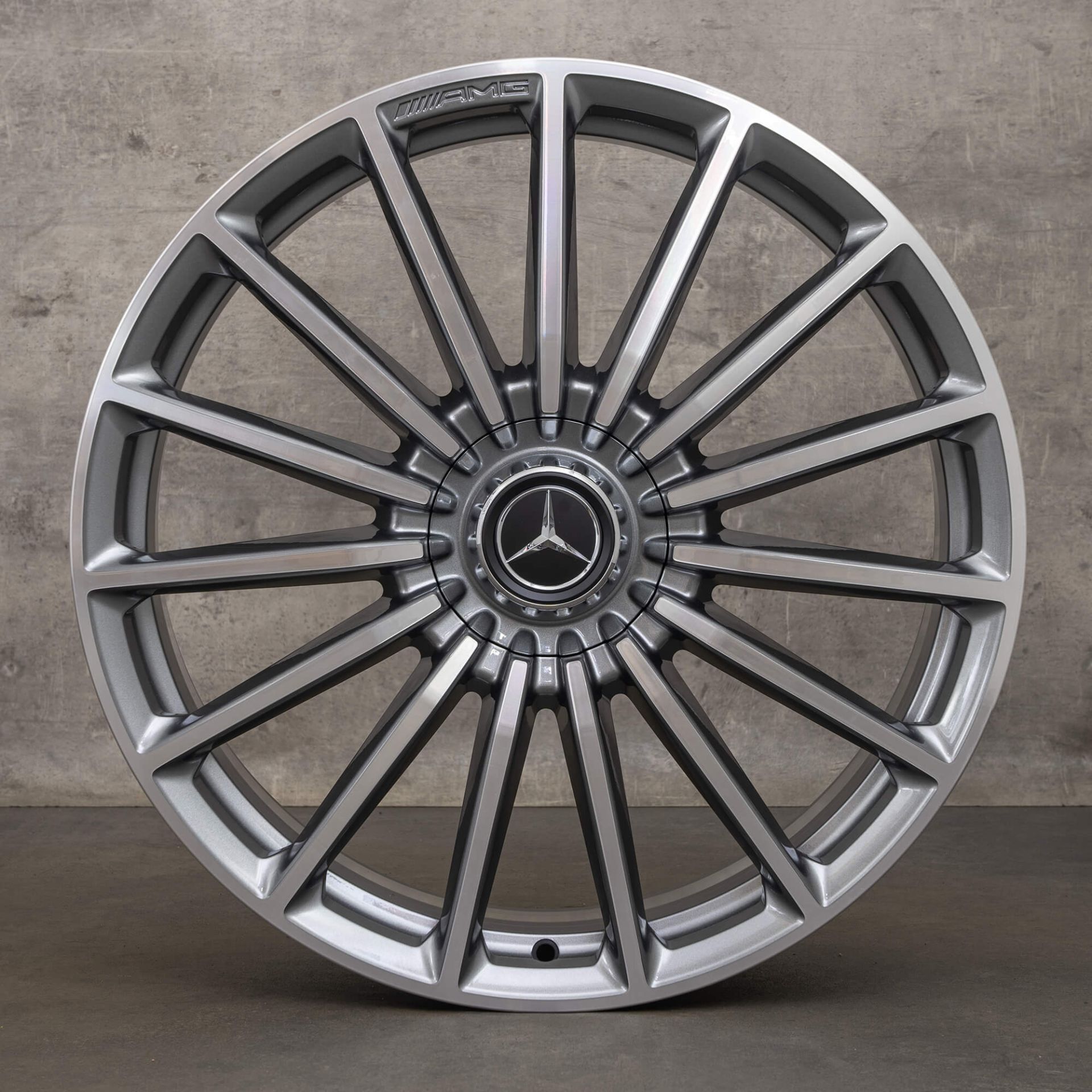 Original Mercedes Benz GLA GLB 35 45 AMG Felgen 21 Zoll X247 H247 A2474012200 himalaya grey ...