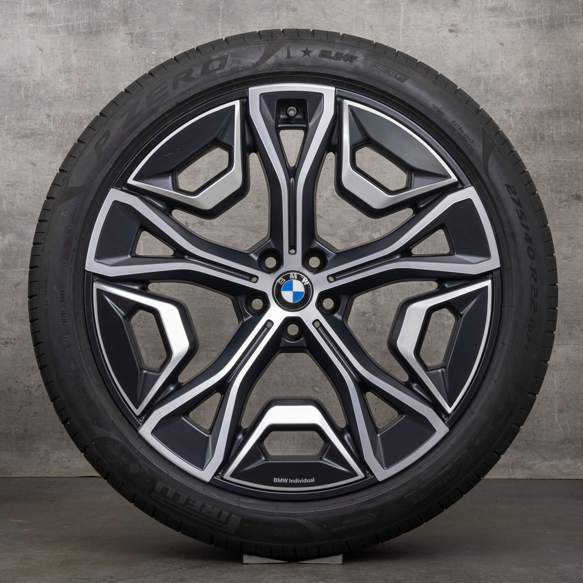 BMW iX i20 summer wheels 22 inch rims tires styling 1021 5A02659 black