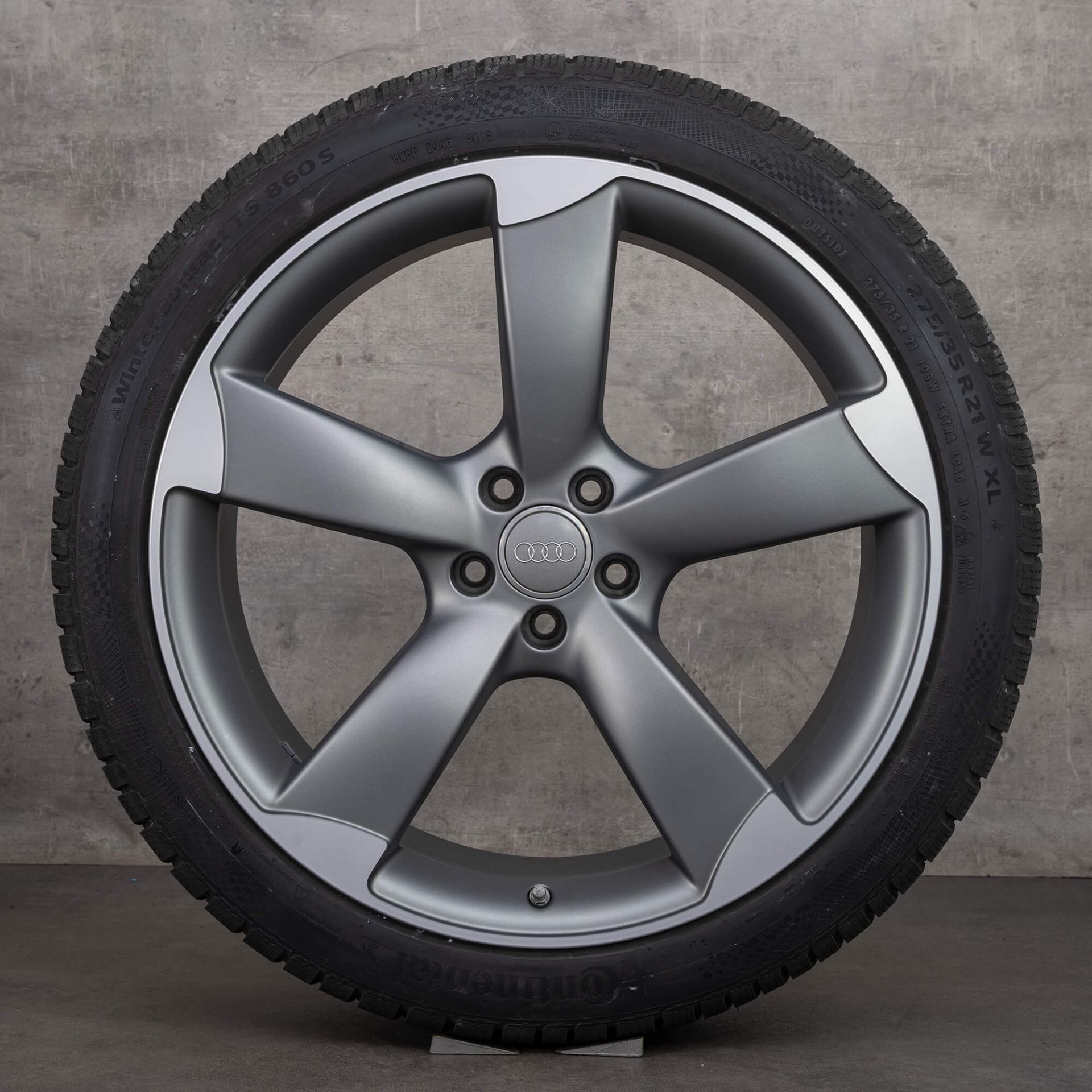 OEM Audi A8 S8 snow tire packages 21 inch 4H D4 rims Rotor 4H0601025BA ...