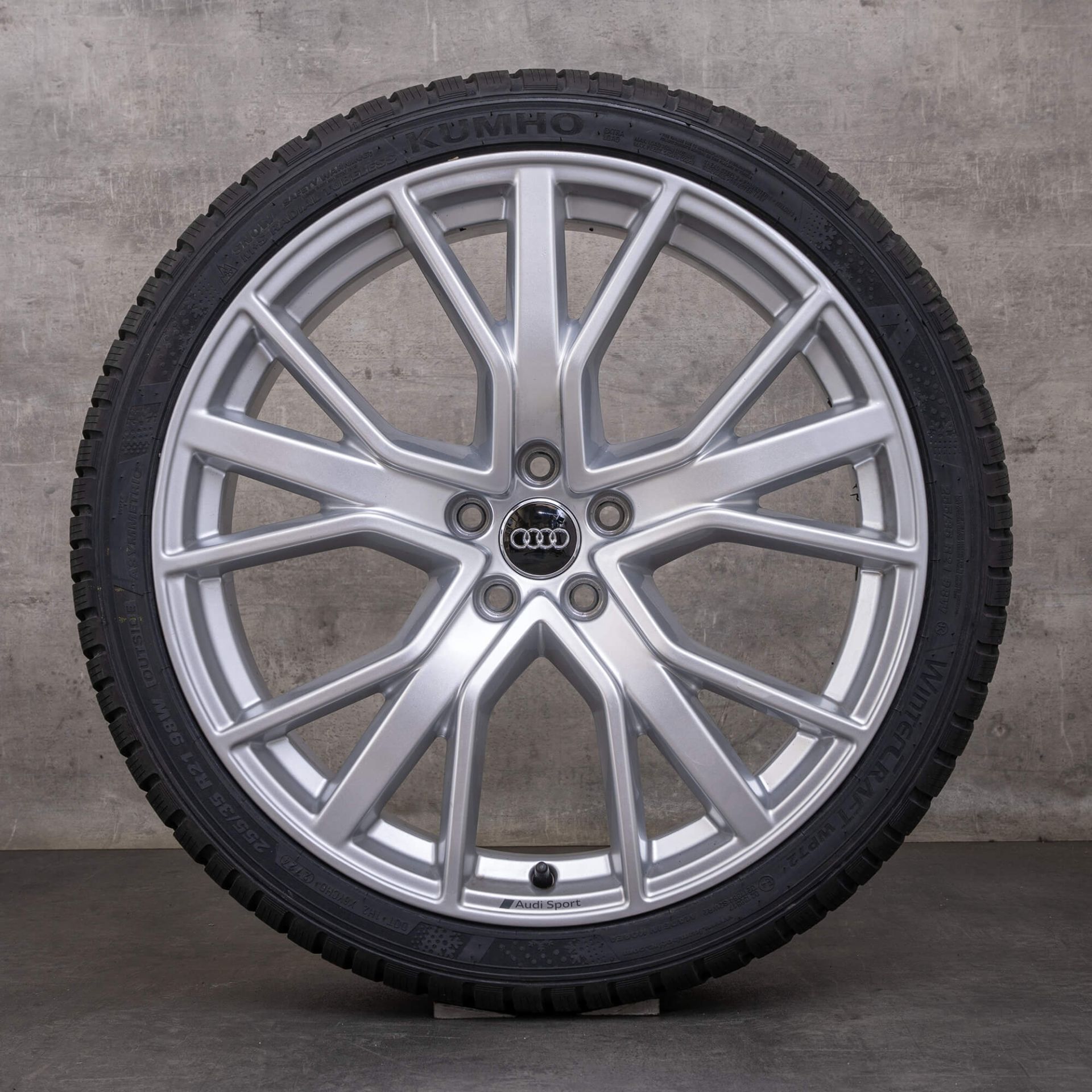 OEM Audi A7 S7 snow tire packages 21 inch 4K C8 rims 4K8601025R silver glossy