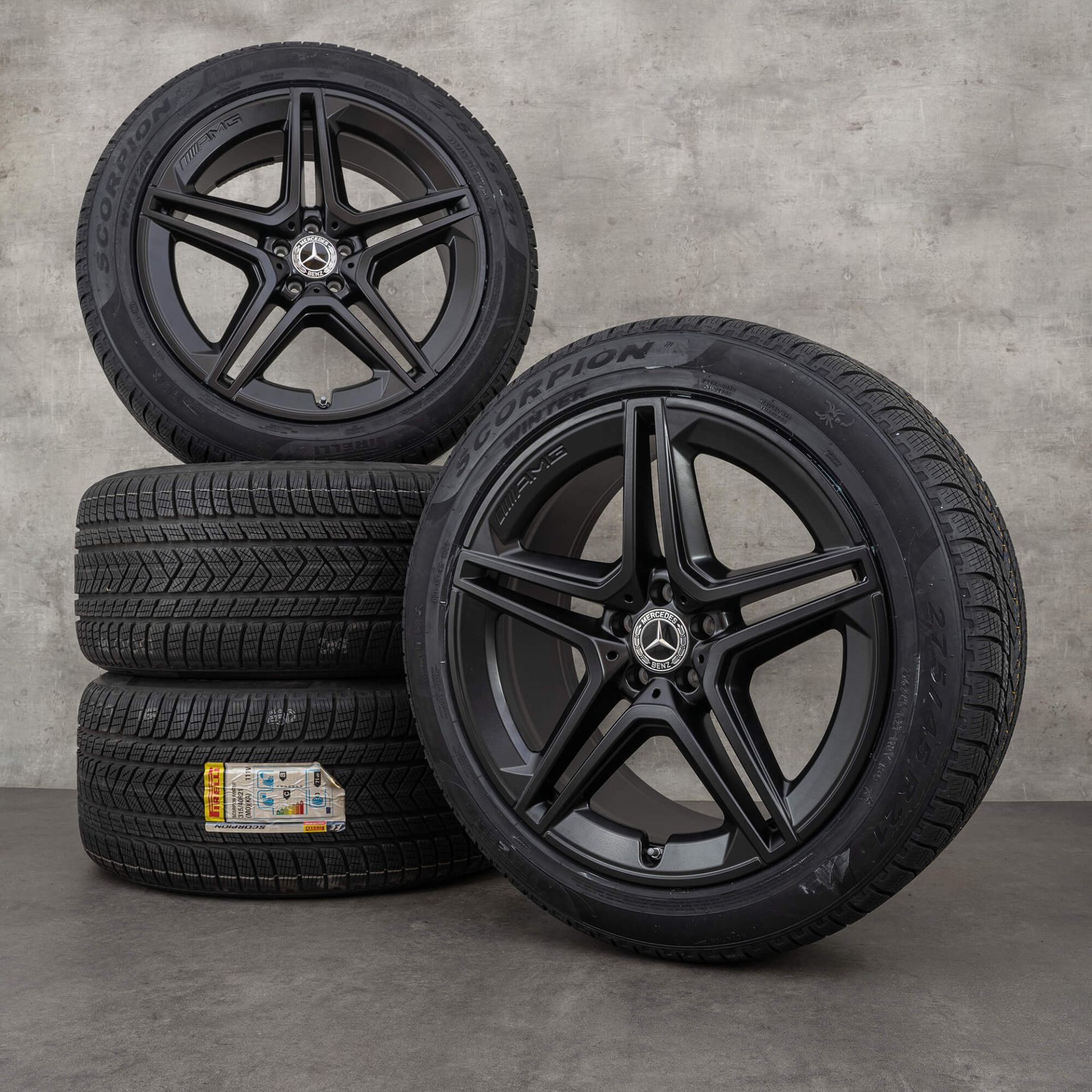AMG 21 inch rims Mercedes GLS X167 alloy rims winter tires winter ...