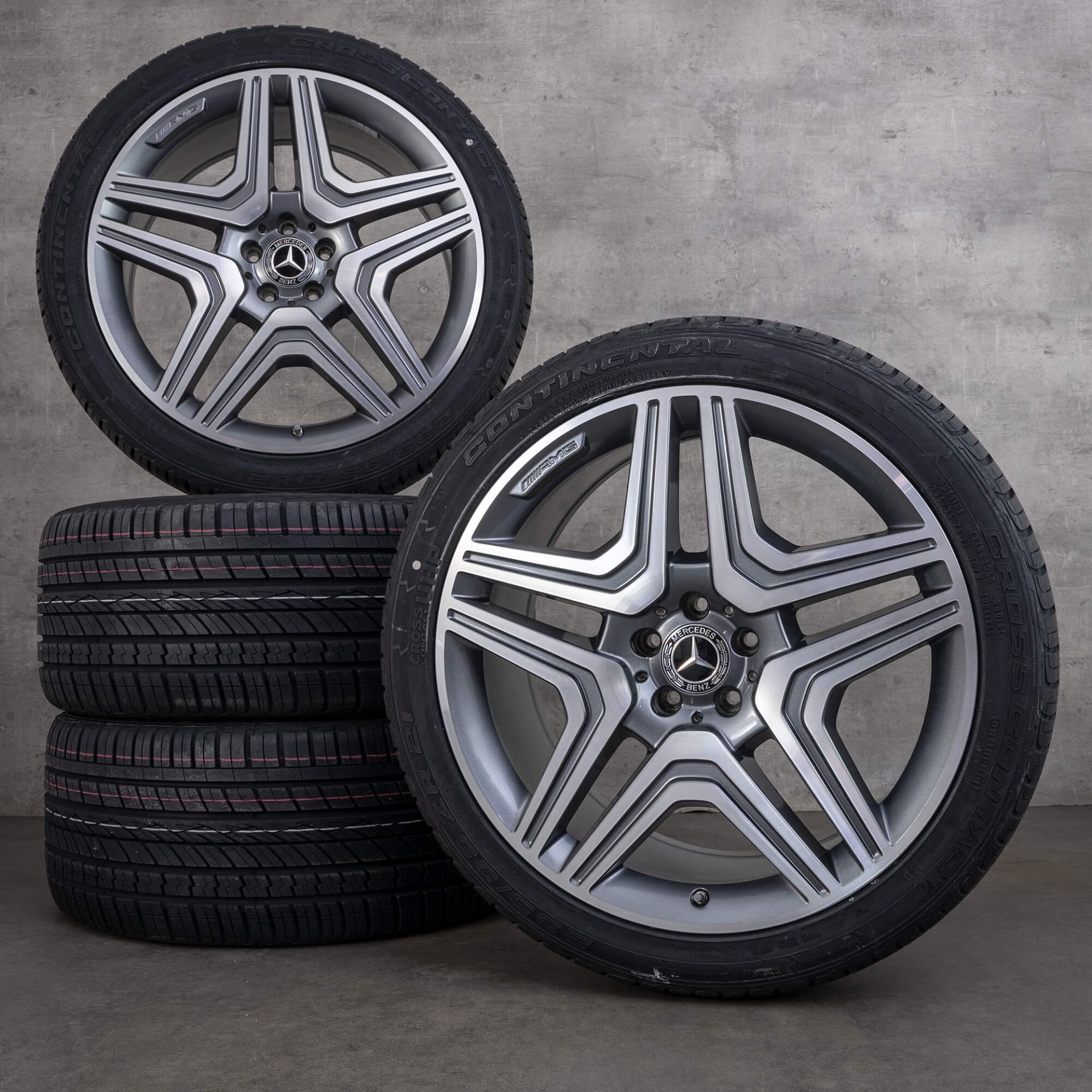 OEM Mercedes Benz ML M-Class 63 AMG Rims 21 inch W166 Summer wheels ...