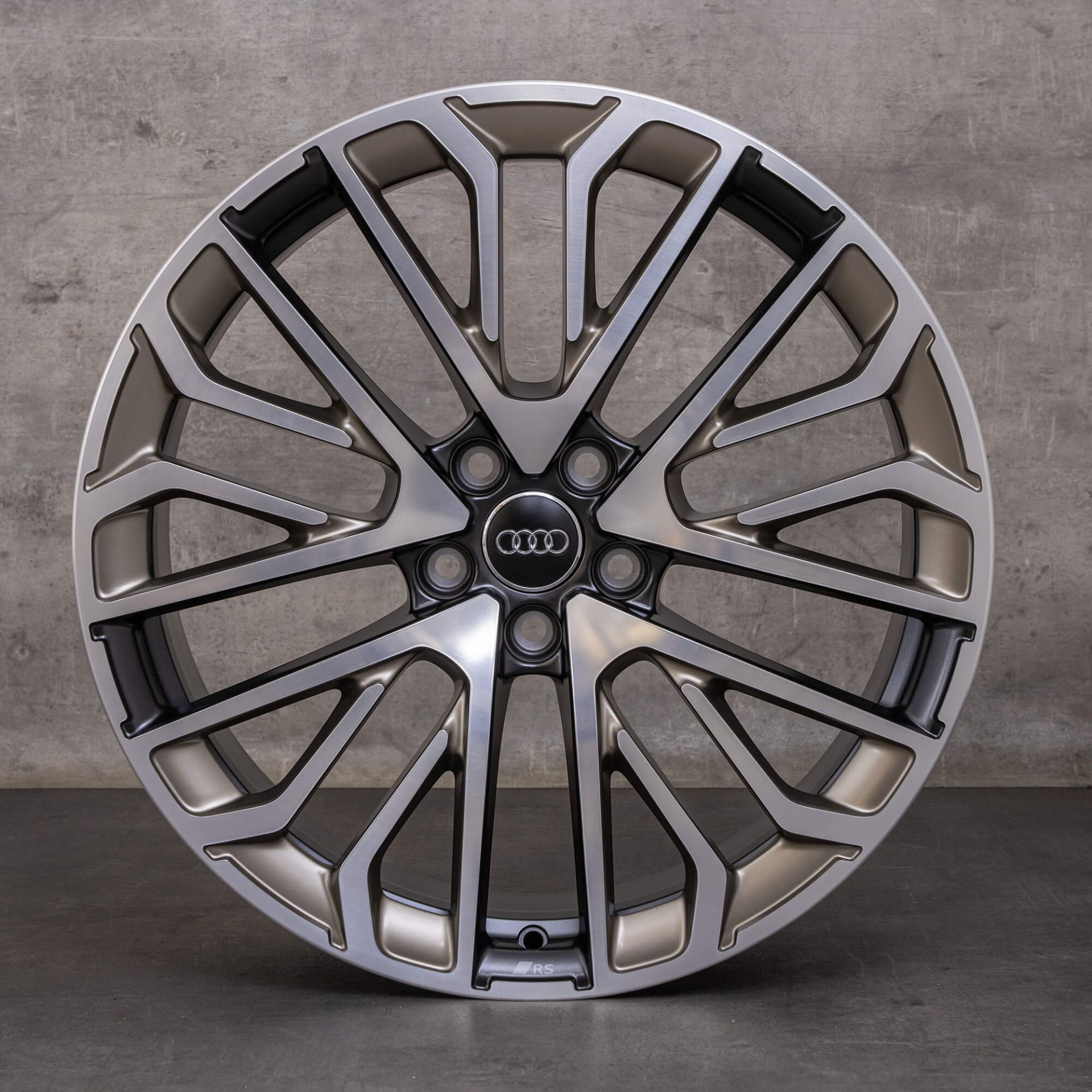 Originale Audi A5 S5 fælge 20 tommer B10 8B3601025Q granitguld mat ...