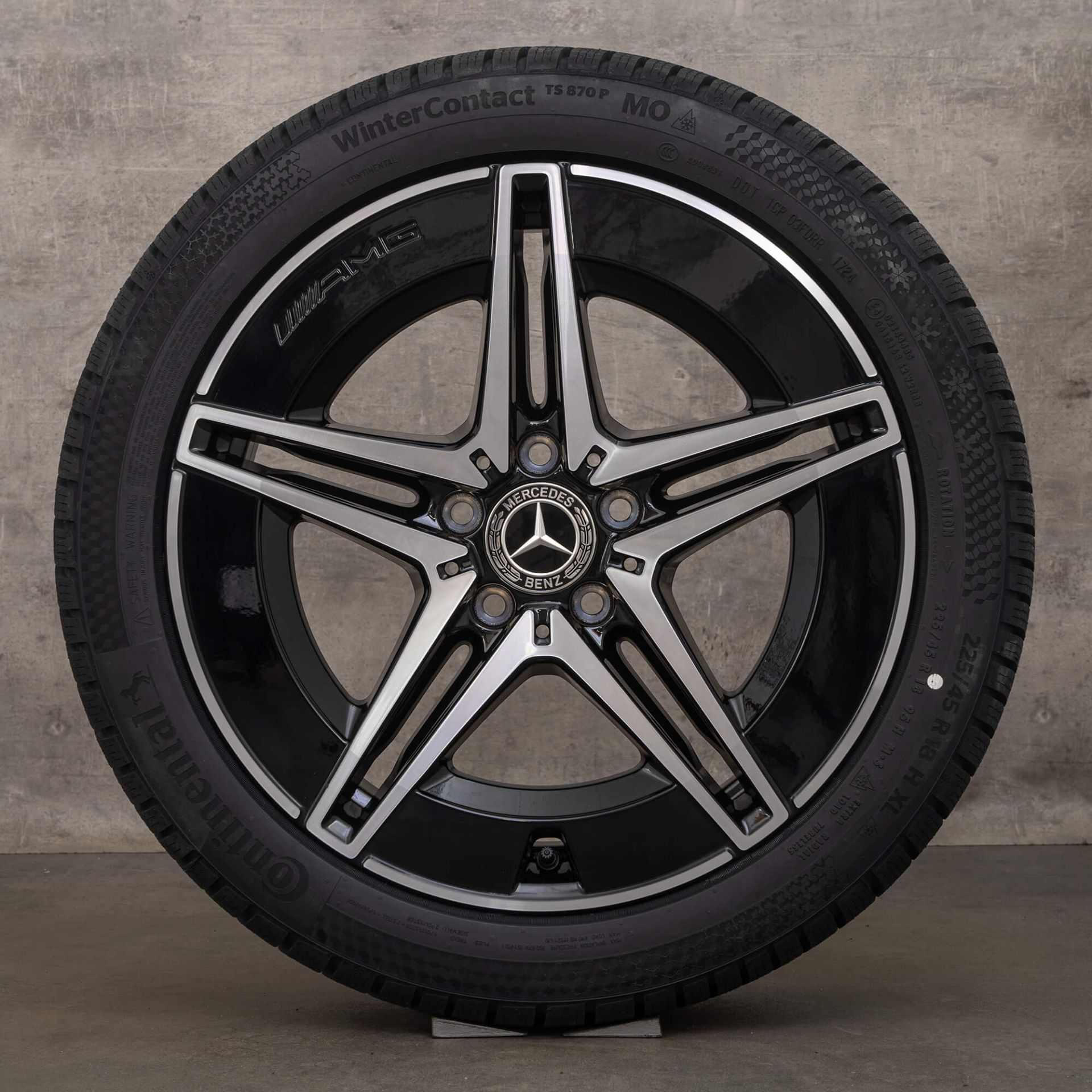 OEM Mercedes W206 C300e C400e 18 inch winter tires rims A2064017600 NEW