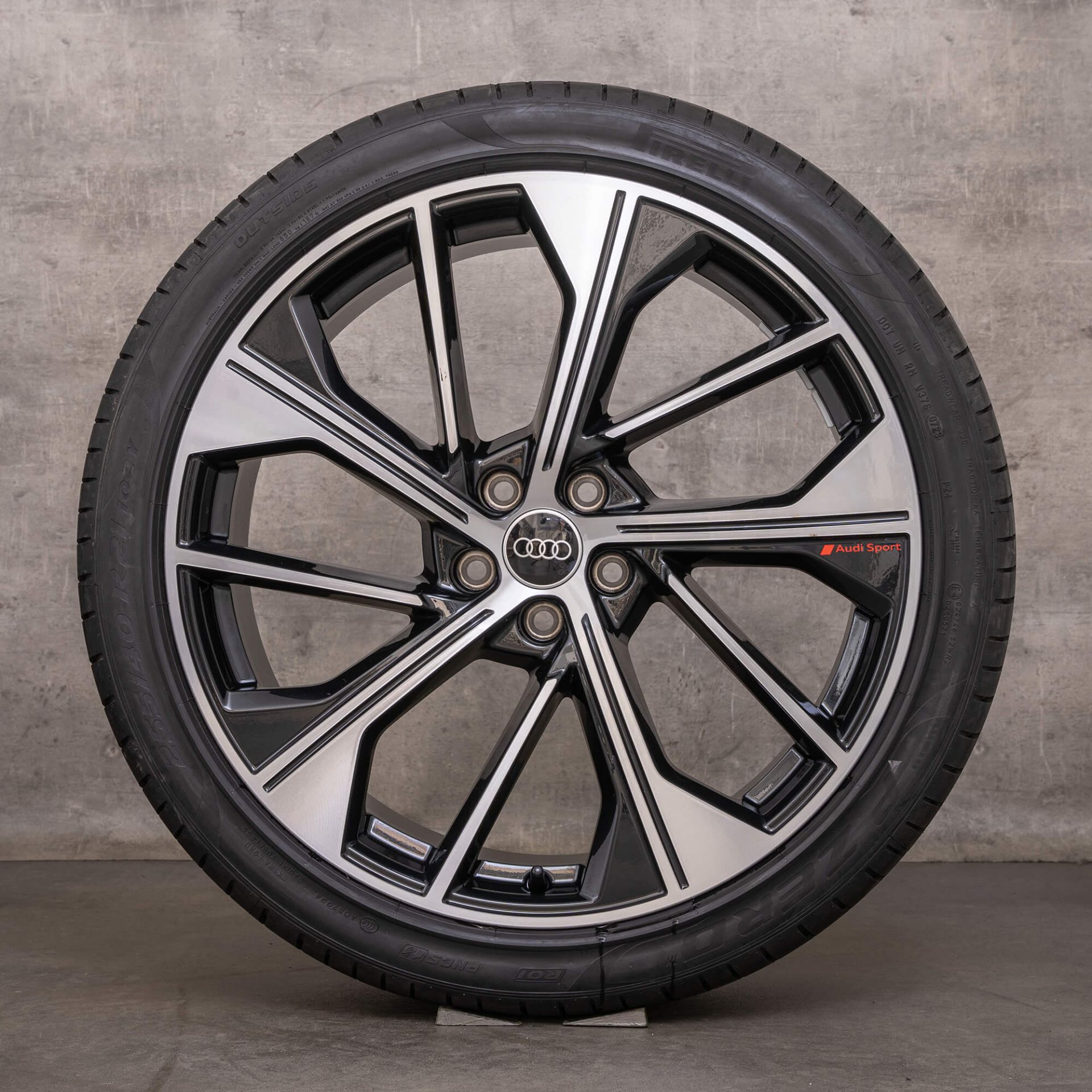oem Audi Q5 SQ5 summer wheels 21 inch FY rims 80A601025BQ black glossy ...