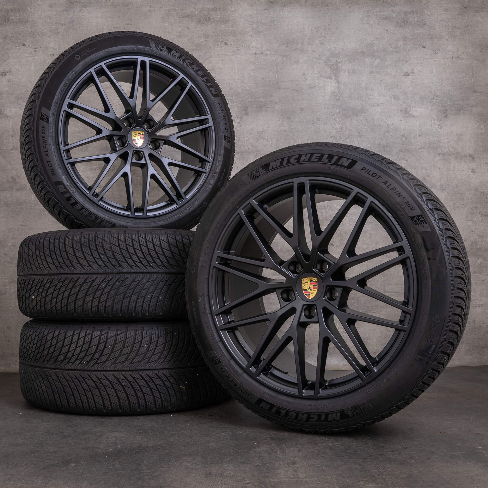 OEM Porsche Cayenne snow tire packages 21 inch 9YA II RS Spyder rims ...