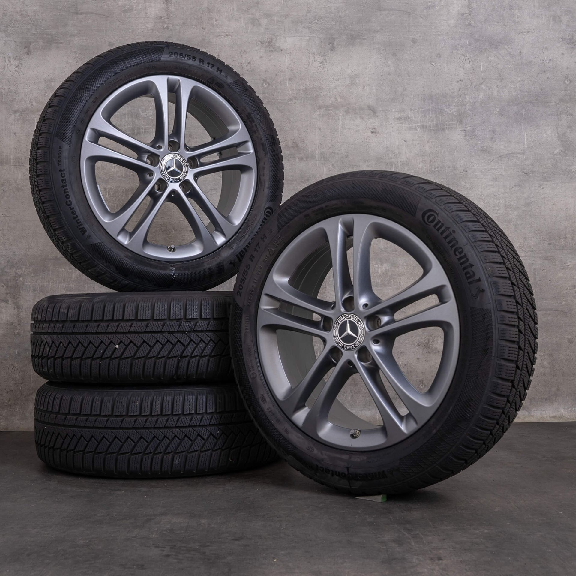OEM Mercedes-Benz A B Class CLA snow tire packages 17 inch W177 W118 ...