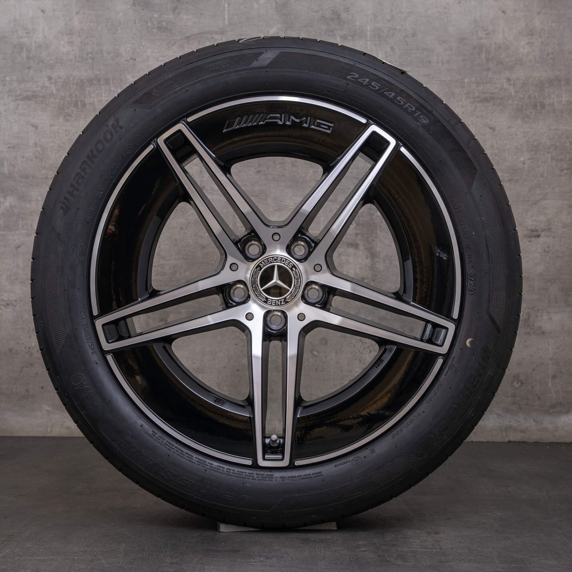 OEM Mercedes Benz E-Class AMG snow tire packages 19 inch W214 S214 Rims A2144010300 black glossy ...