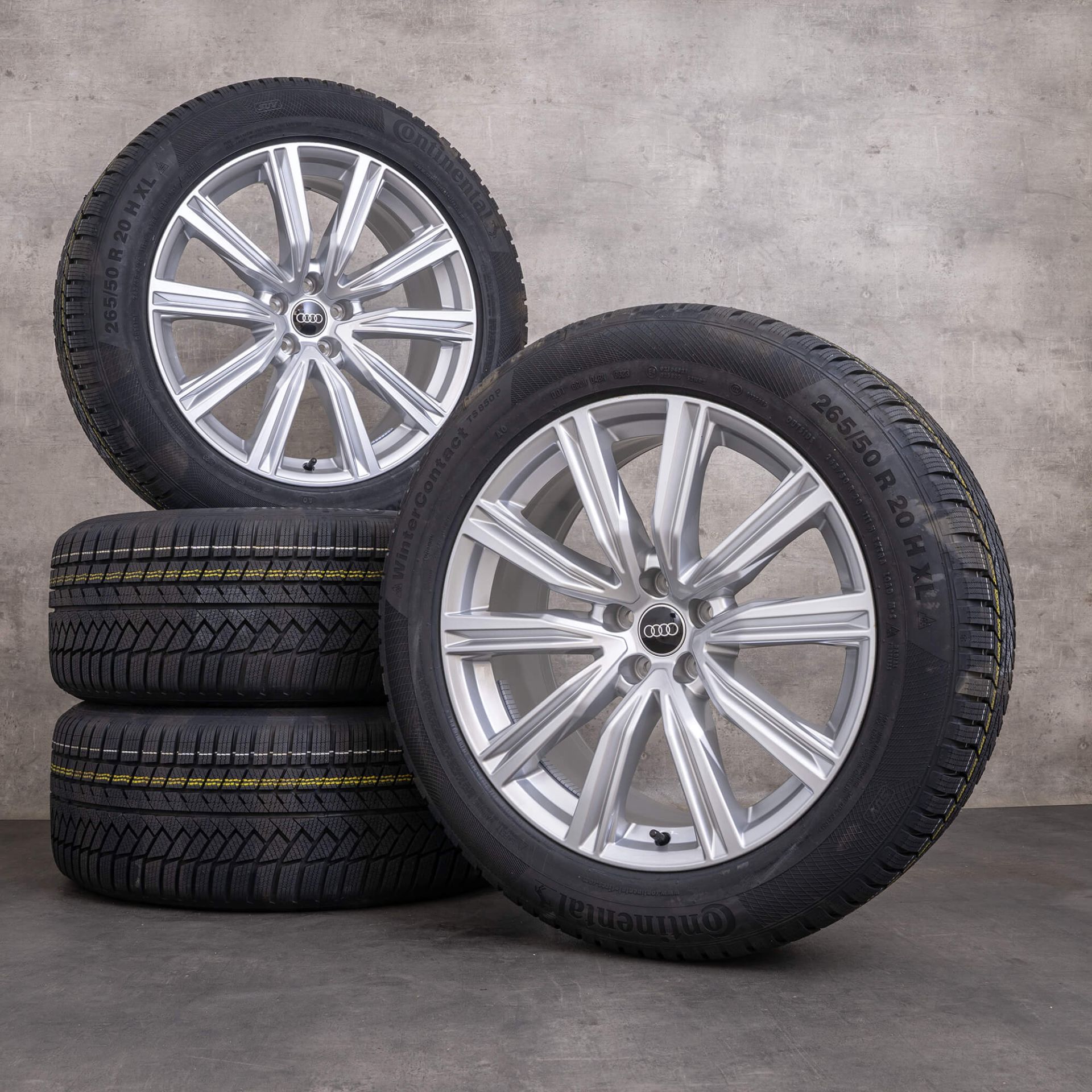OEM Audi Q8 SQ8 snow tire packages 20 inch 4M8 rims 4M8601025T silver ...