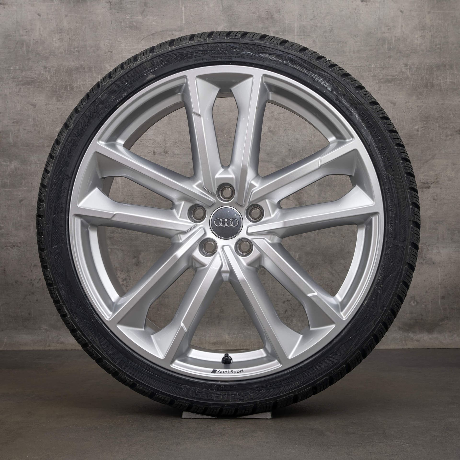 OEM Audi A6 S6 4K C8 21 inch rims winter tires 4K0601025AE silver 5 ...