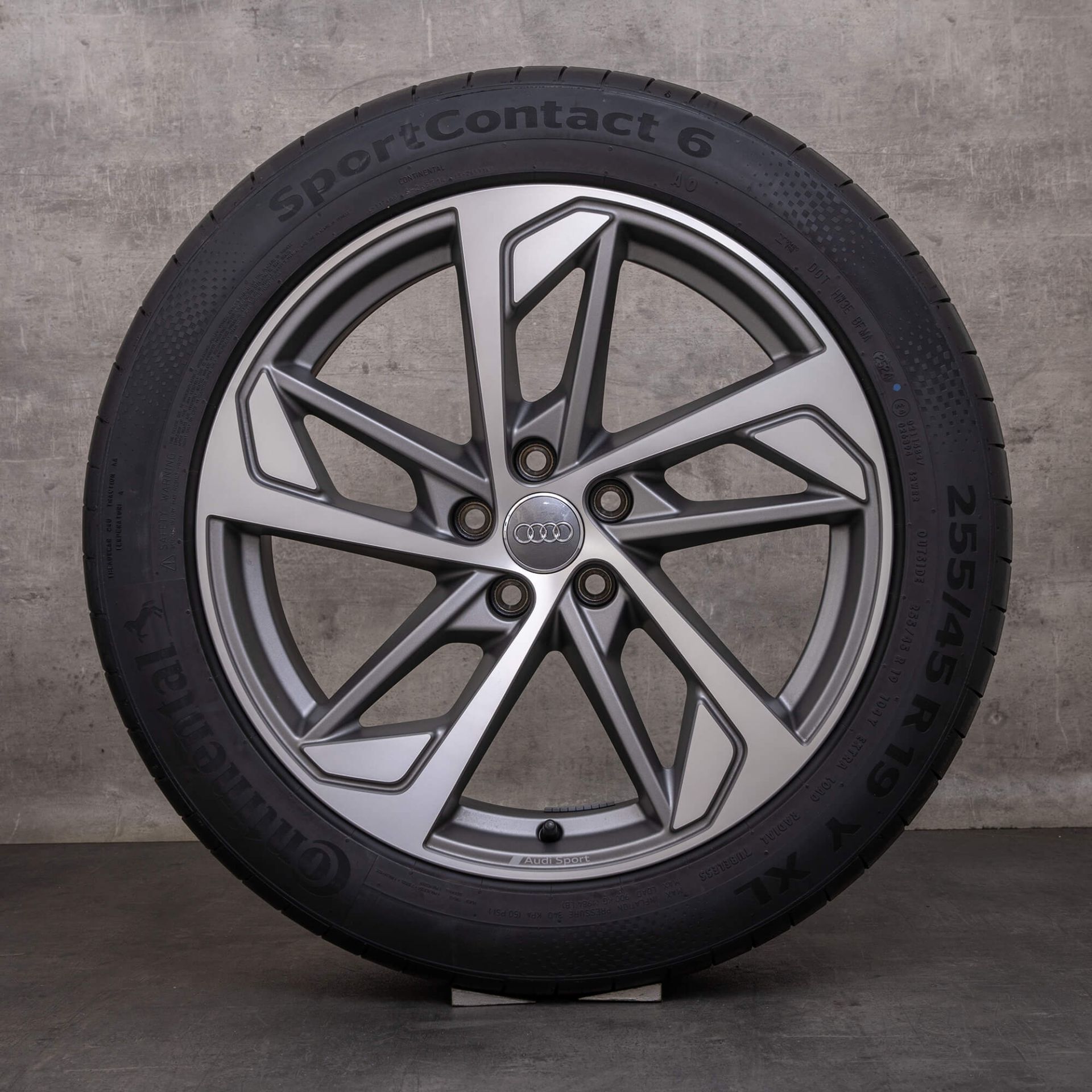 OEM Audi Q3 rims 19 inch F3 summer wheels 83A601025 Trapezoid titan ...