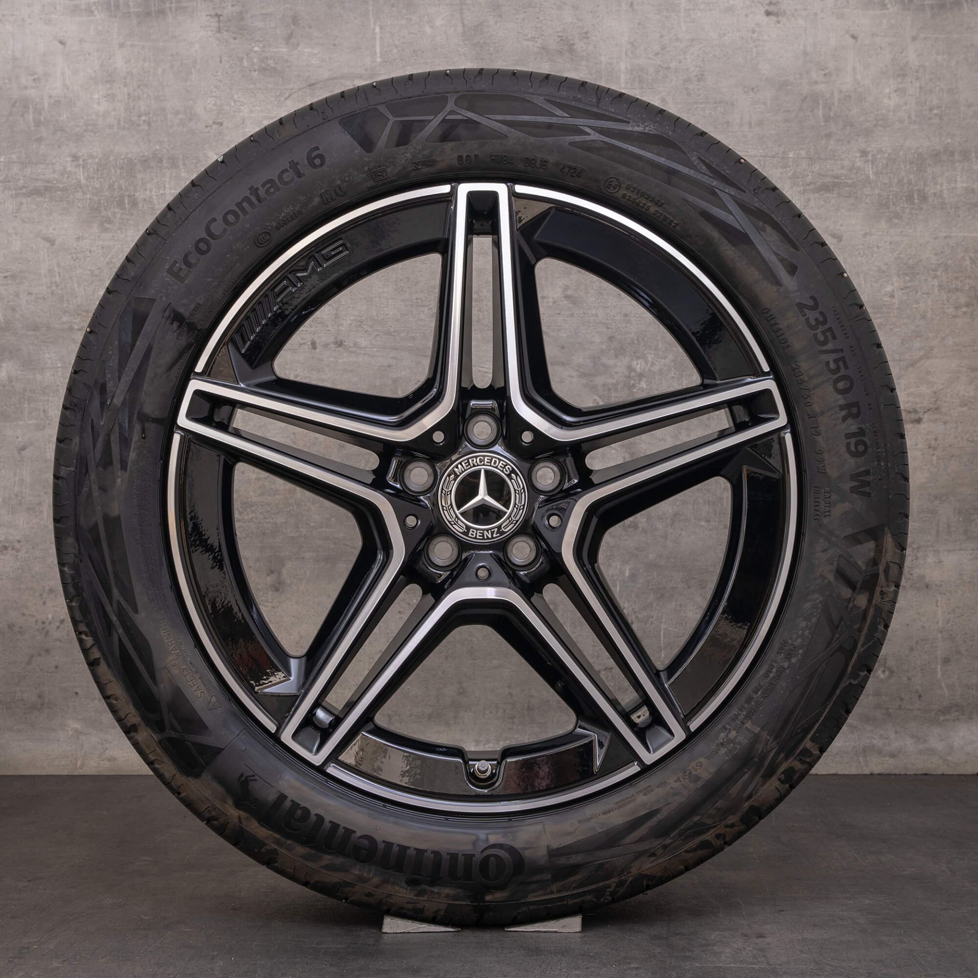 OEM Mercedes Benz GLA GLB Rims 19 inch H247 X247 Summer wheels black ...
