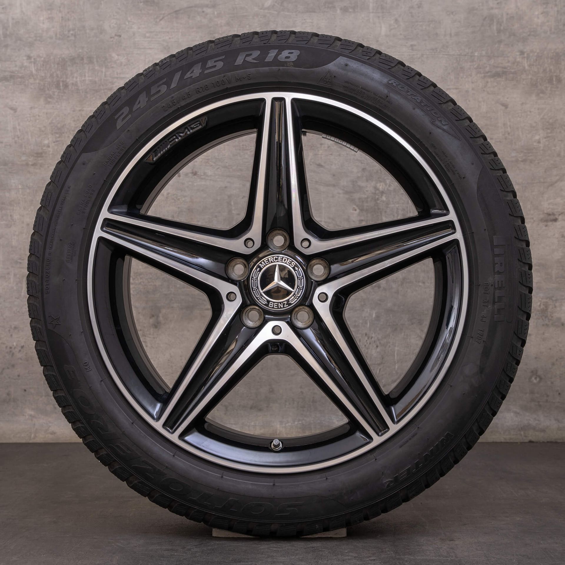 Original Mercedes Benz E-klass AMG vinterhjul 18 tum W213 S213 A238 ...