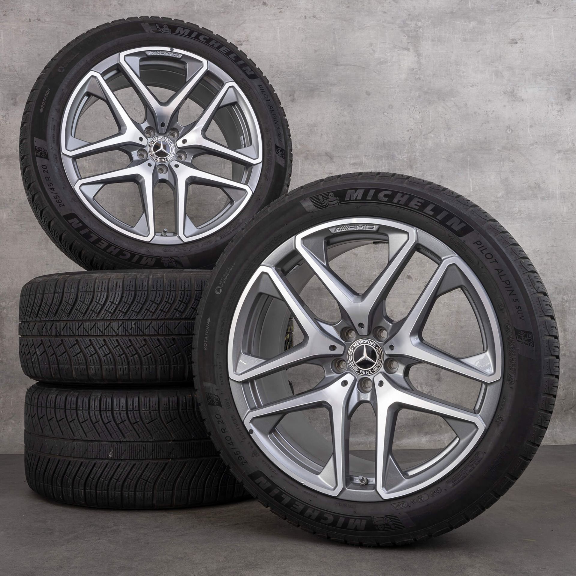 AMG Mercedes GLC 63 X253 W253 20 inch alloy rims winter tires wheels