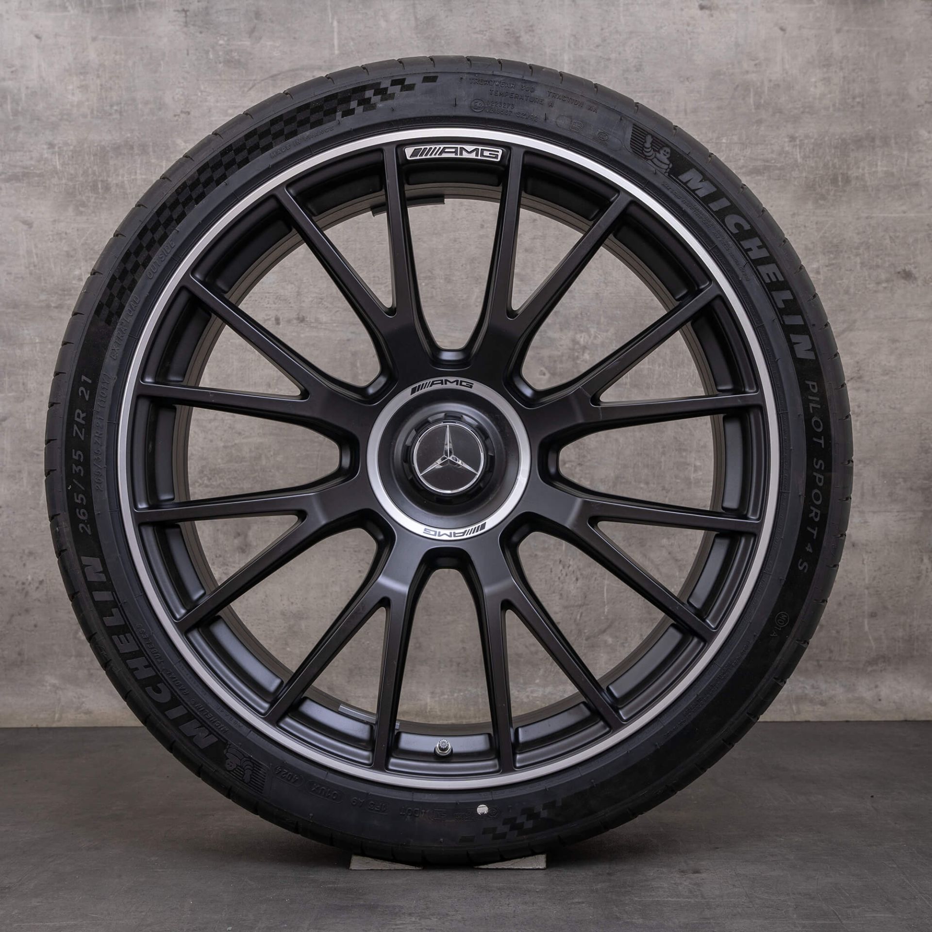 Originale Mercedes Benz E-klasse E53 Hybrid AMG vinterdæk med fælge 21 ...