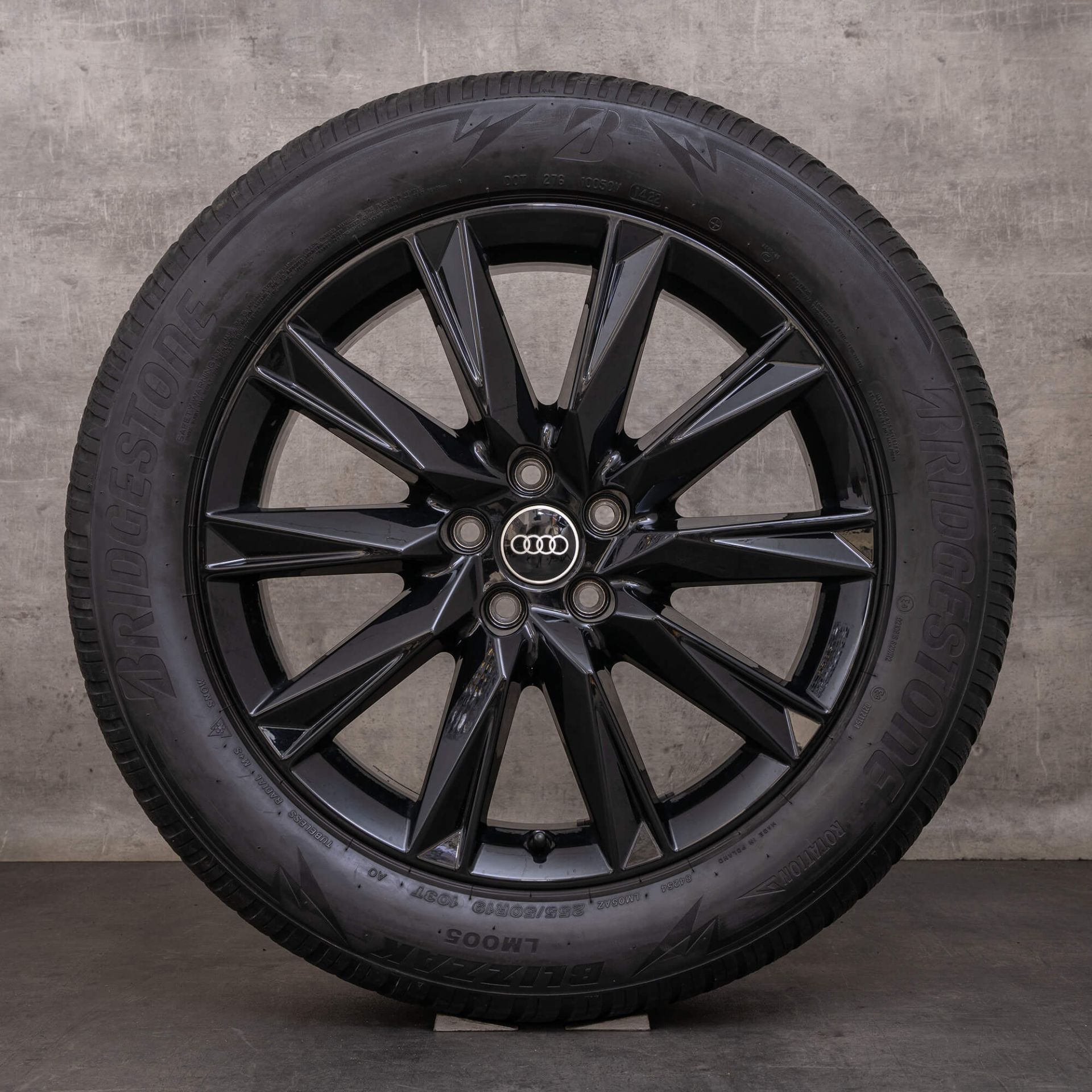 Originale Audi e-tron Q4 & Sportback vinterdæk med fælge 19 tommer FZ Lamina 89A071499 sort blank