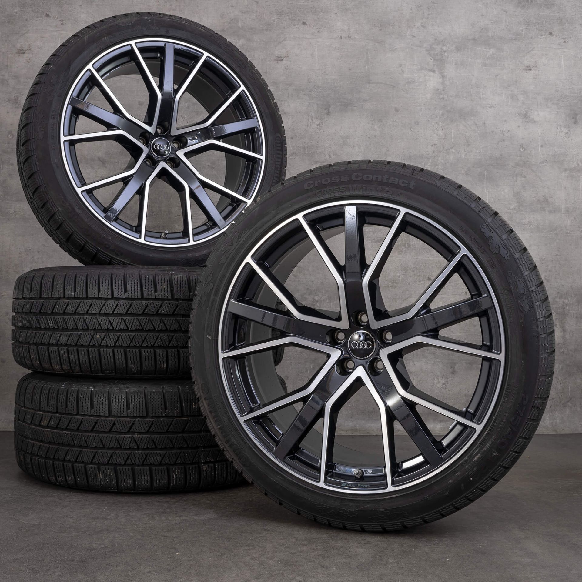 OEM Audi Q8 SQ8 snow tire packages 22 inch 4M8 rims 4M8601025Q black ...