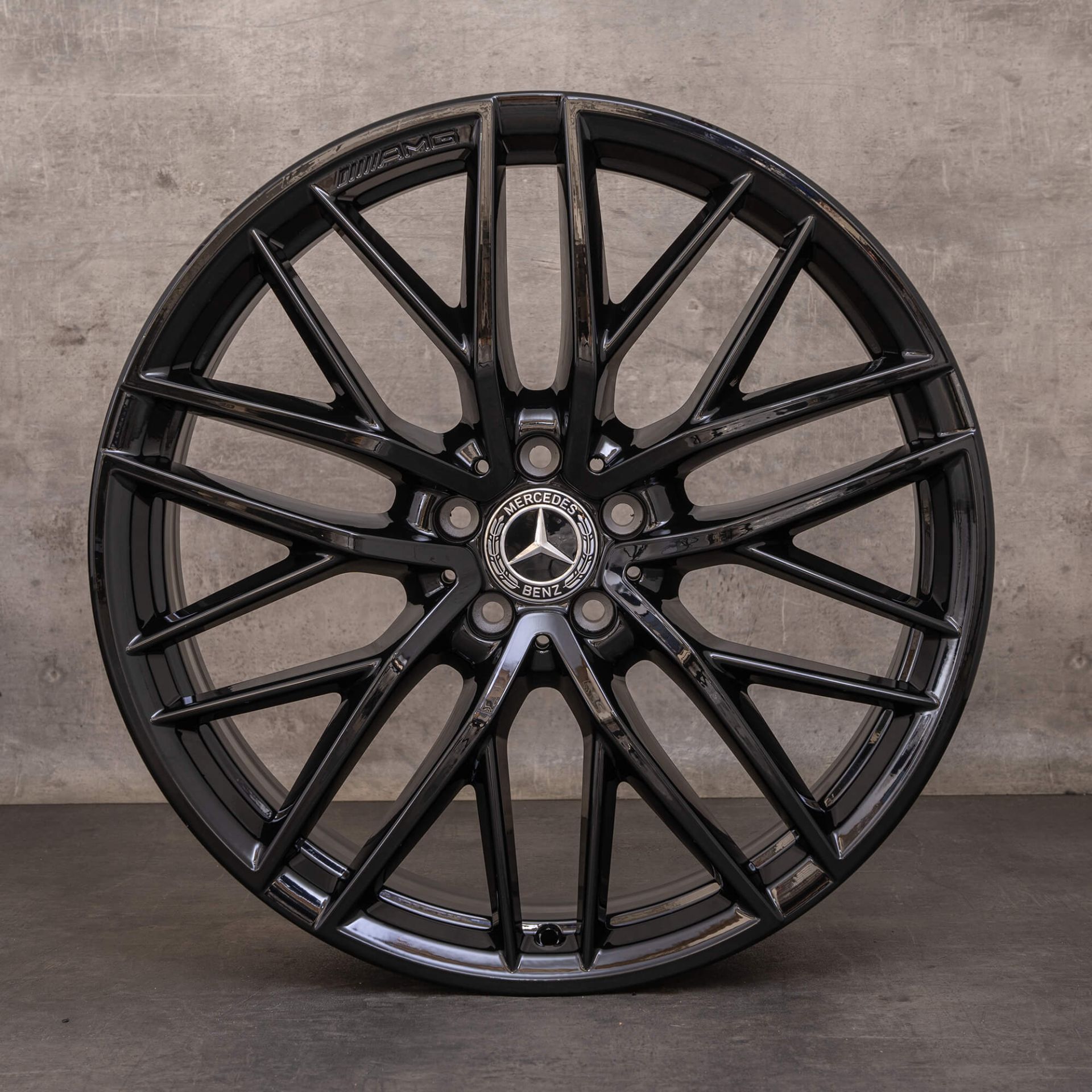 Original Mercedes Benz GLC 43 AMG Felgen 21 Zoll C253 X253 A2534015700 A2534015800 schwarz glanz