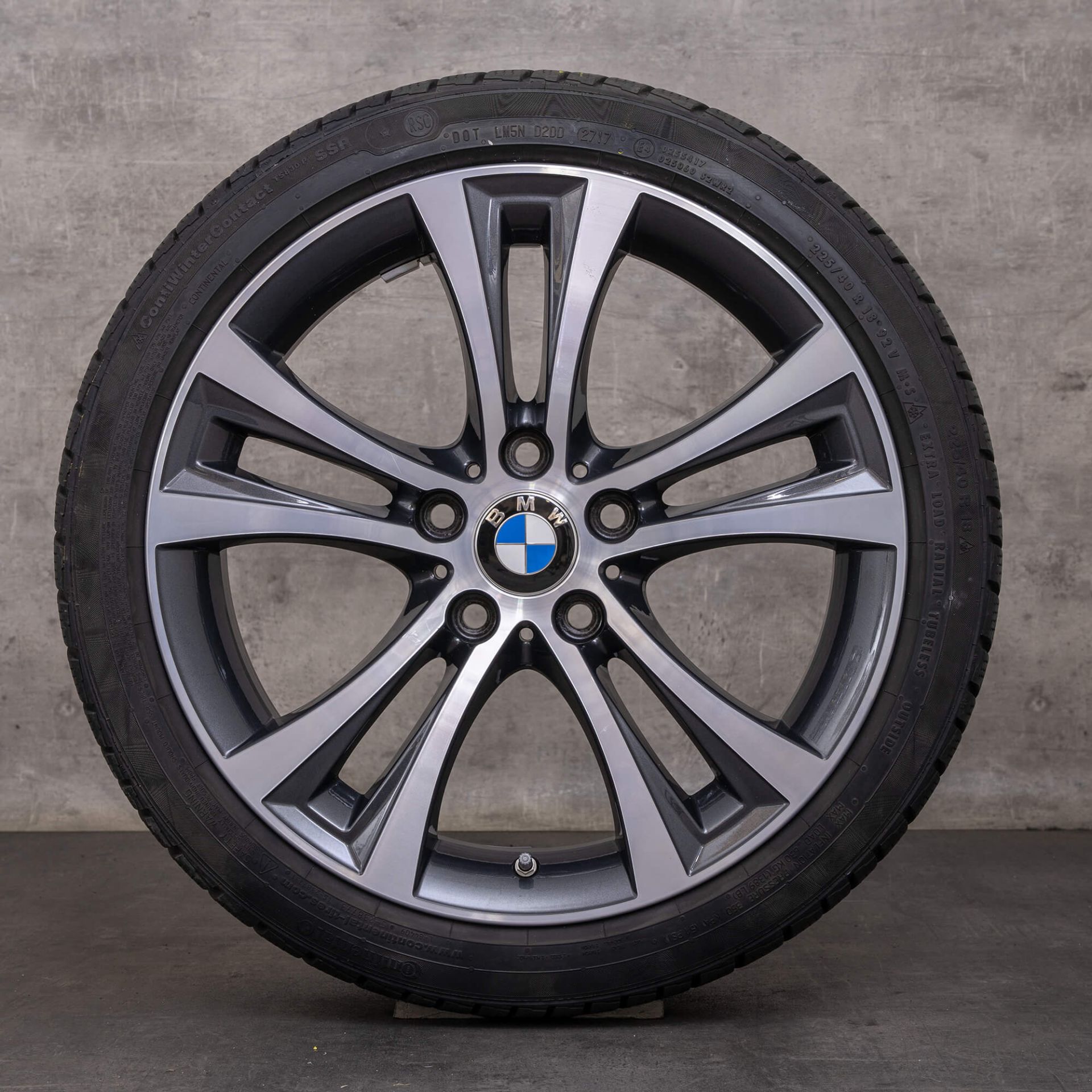Oem BMW Série 1 2 Roues hiver jantes 18 pouces F20 F21 F22 F23 Jantes ...