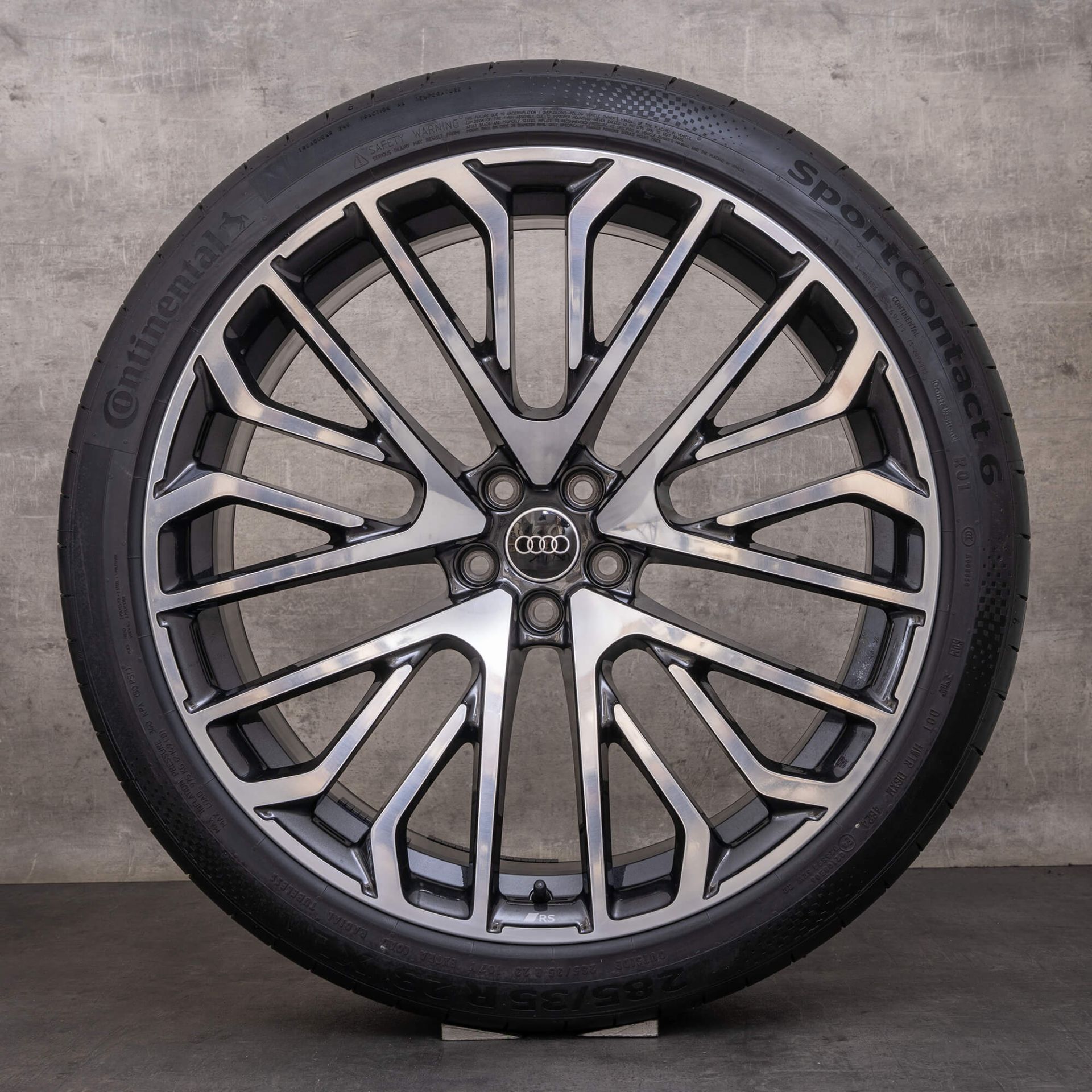 Original Audi Q8 SQ8 Winterräder 23 Zoll 4M8 Felgen 4M8601025BN schwarz ...