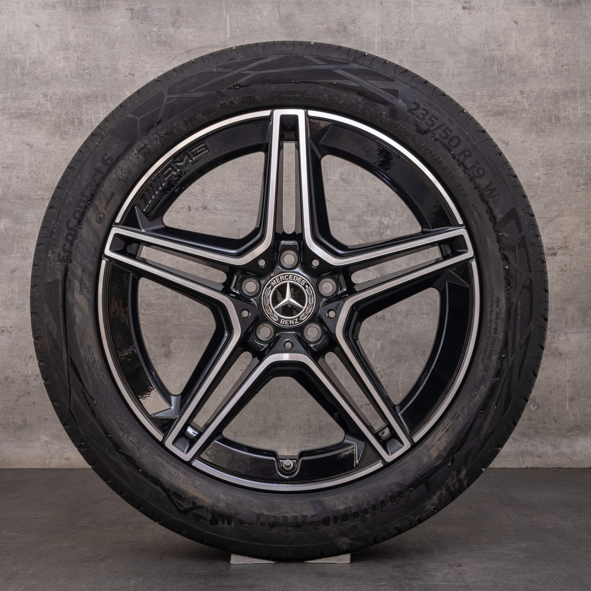 OEM Mercedes Benz GLA GLB Rims 19 inch H247 X247 Summer wheels black ...