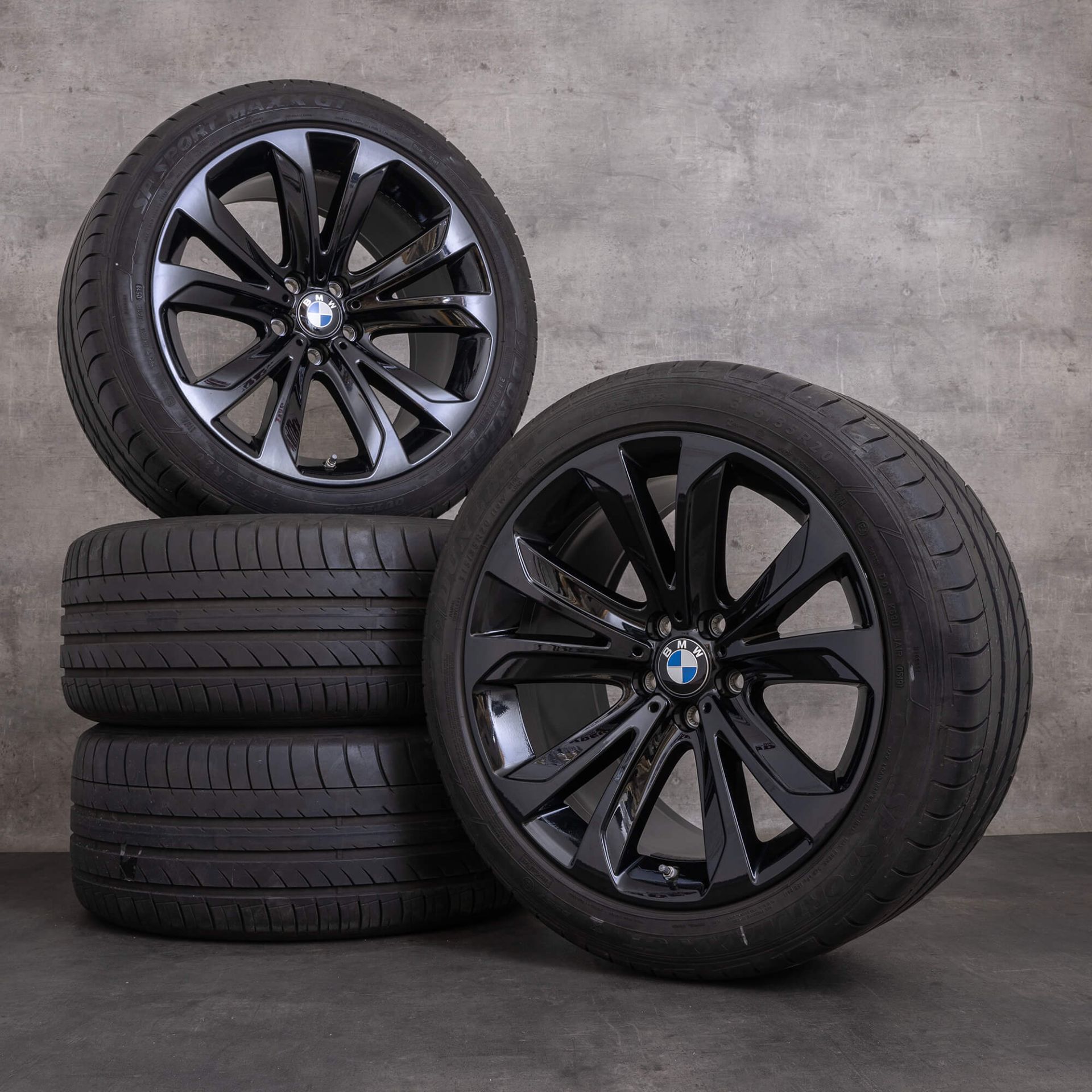 Originale BMW X5 X6 fælge 20 tommer F15 E70 F16 sommerdæk styling 491 ...