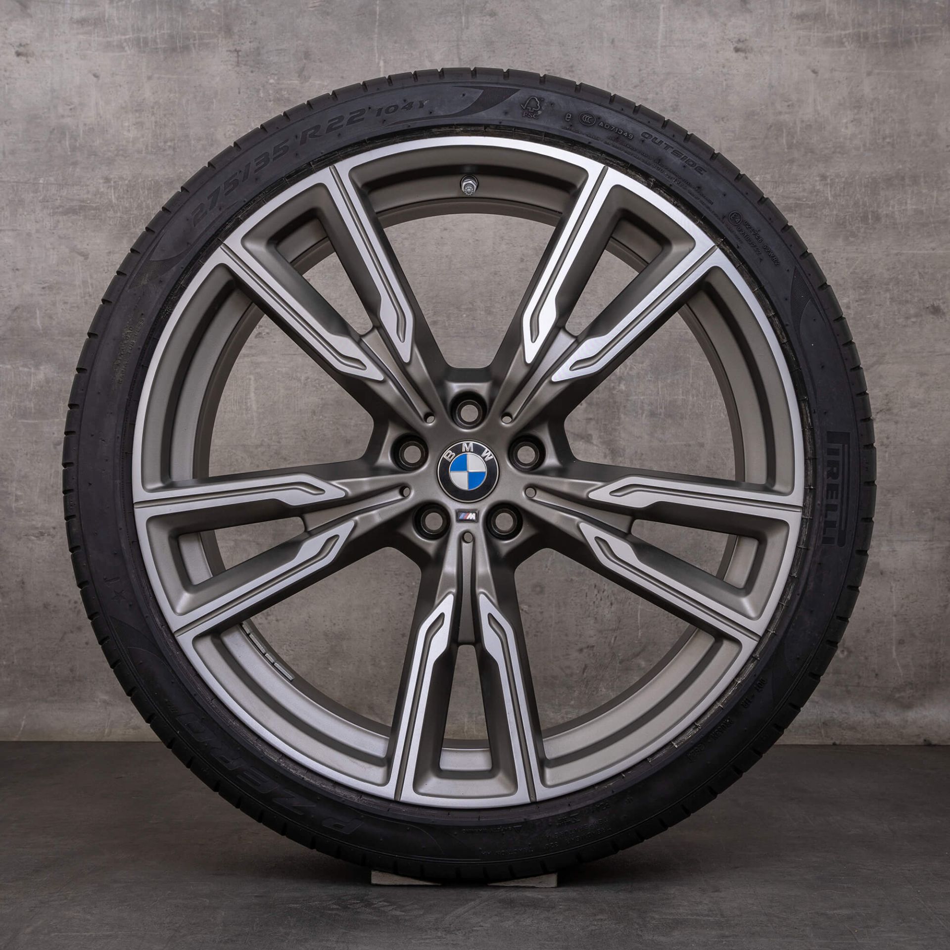 OEM BMW X5 X6 Rims 22 inch G05 G06 Summer wheels Styling 747 M 8072002 ...