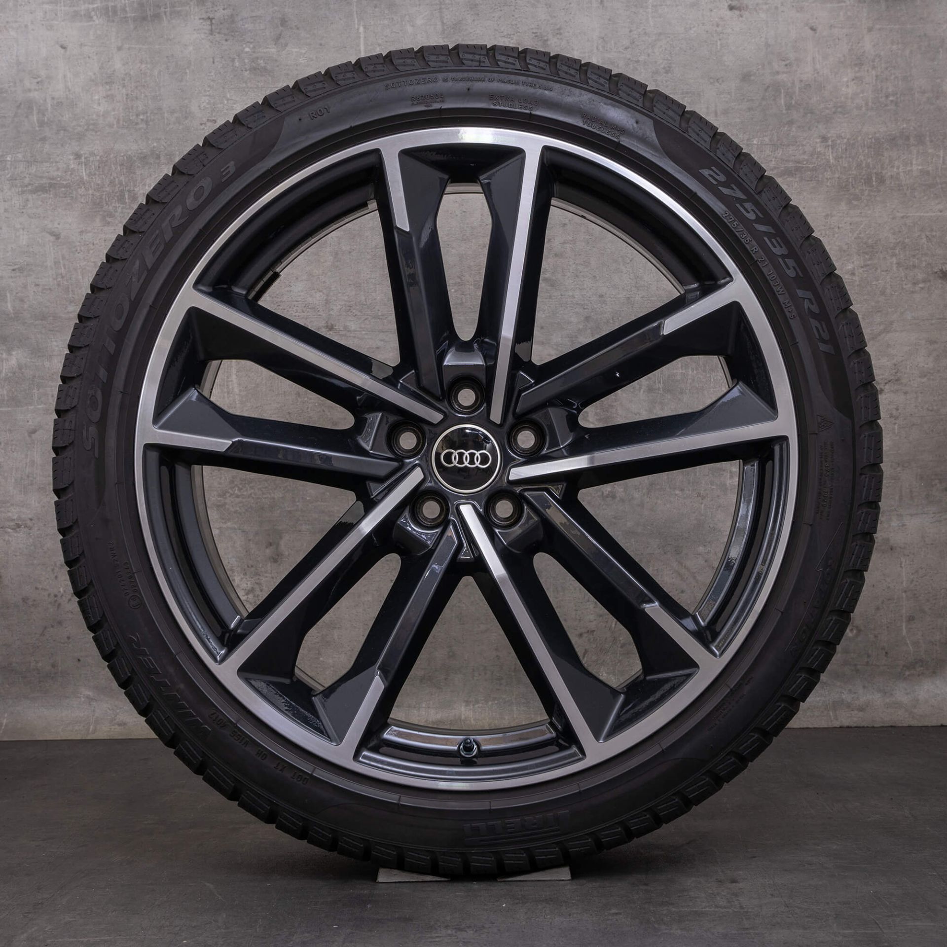 OEM Audi A7 S7 RS7 snow tire packages 21 inch 4G C7 rims 4G8601025AS ...